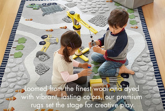 Playroom Rugs & Shaped Rugs for Kids and Babies | Pottery Barn Kids