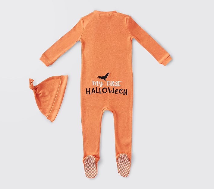 My First Halloween Nursery Pajama & Hat | Pottery Barn Kids