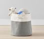 Gray Colorblock Canvas Storage | Pottery Barn Kids