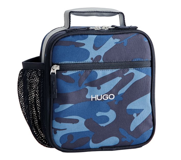 Mackenzie Navy Skateboard Camo Reflective Lunch Boxes | Pottery Barn Kids