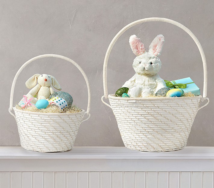 White Quinn Easter Baskets | Pottery Barn Kids