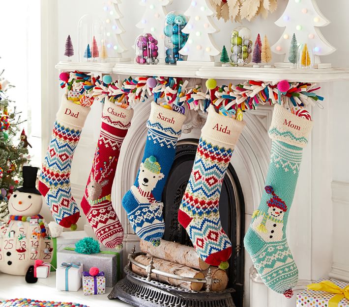 Merry & Bright Christmas Stockings | Pottery Barn Kids