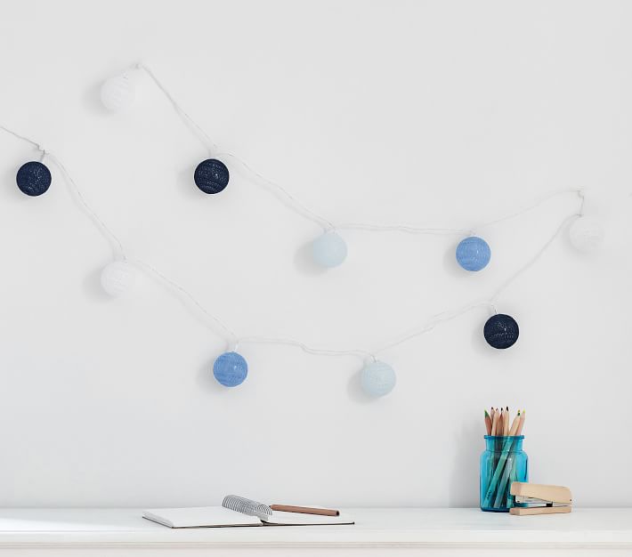Woven String Lights | Pottery Barn Kids