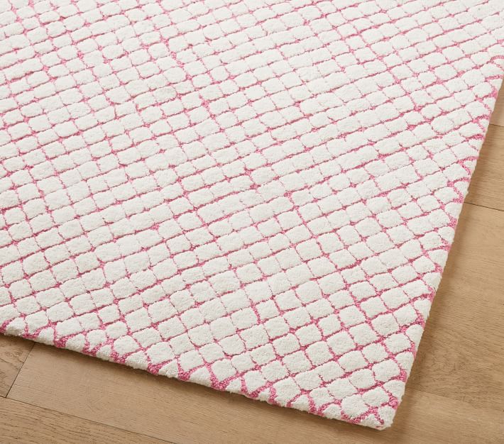 Performance Textured Trellis Rug | Pottery Barn Kids
