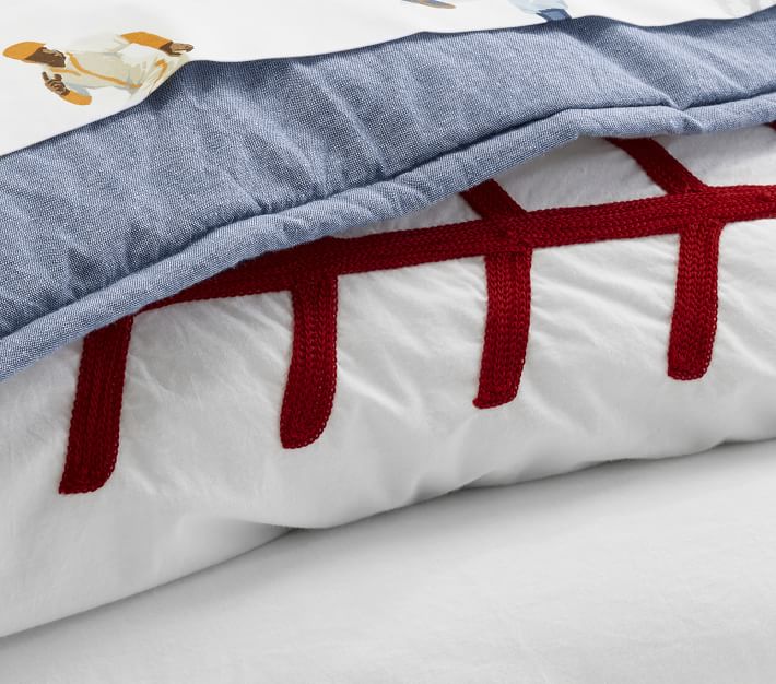 Baseball Stitch Comforter & Shams | Pottery Barn Kids