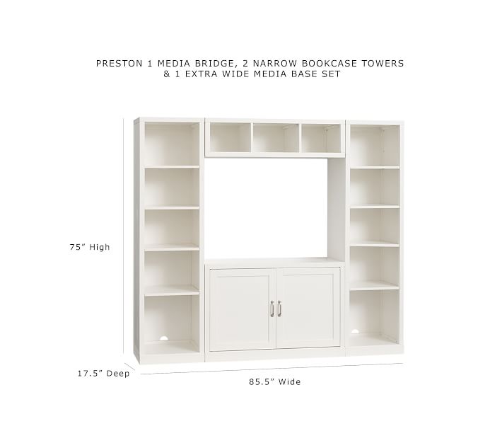 Preston Media Wall System | Playroom Storage | Pottery Barn Kids