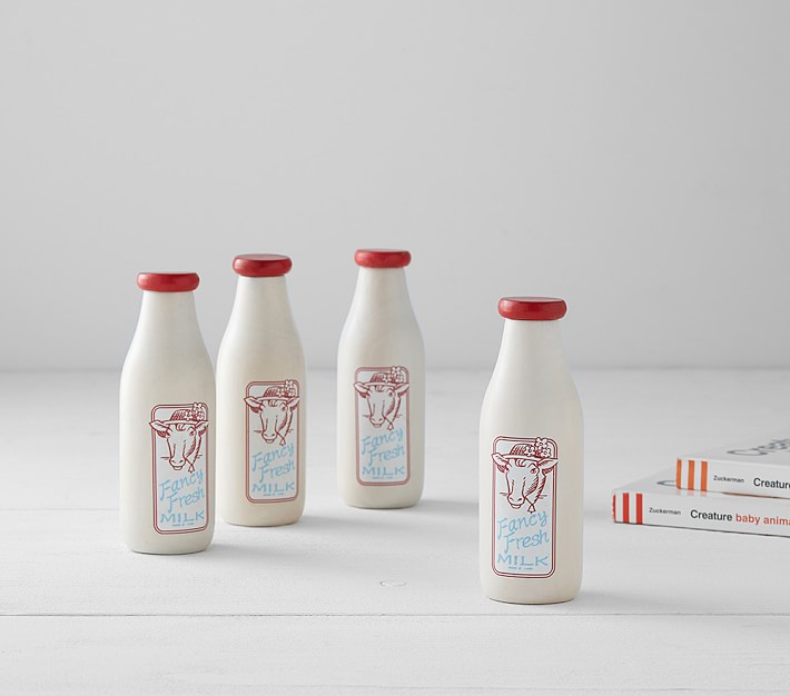 Wooden Milk Set | Toy Kitchen Accessories | Pottery Barn Kids