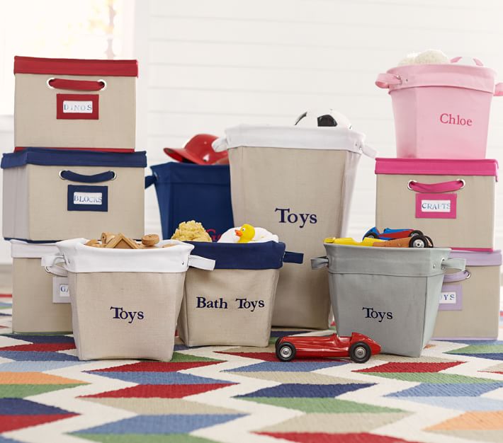 Gray Canvas Storage | Kids Storage | Pottery Barn Kids