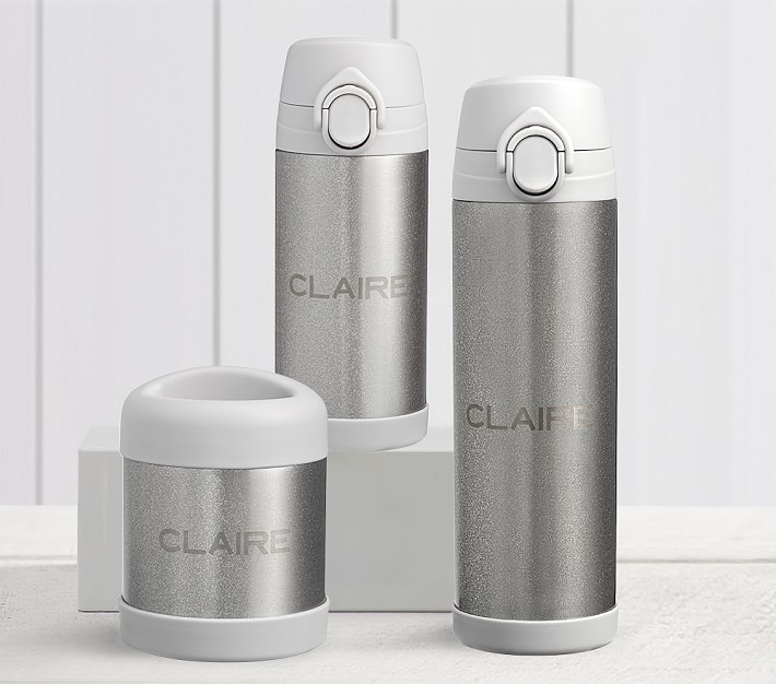 Silver Sparkle Glitter Thermos | Food Storage | Pottery Barn Kids