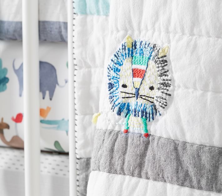 Colby Animal Toddler Comforter| Toddler Bedding | Pottery Barn Kids