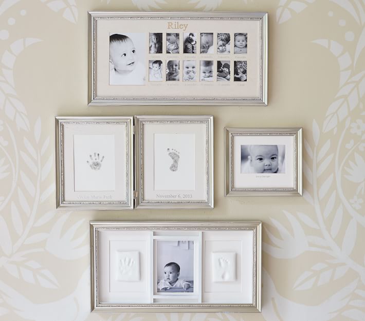 Silver Leaf First Year Frame | Baby Keepsake | Pottery Barn Kids