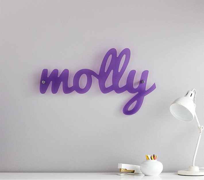 Personalized Acrylic Wall Letters | Pottery Barn Kids