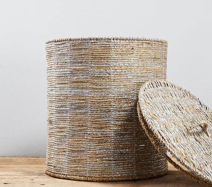 Silver Rope Hamper | Nursery Storage | Pottery Barn Kids
