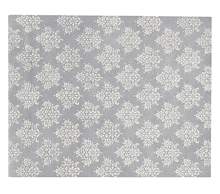 Floral Bouquet Rug - Gray | Patterned Rugs | Pottery Barn Kids