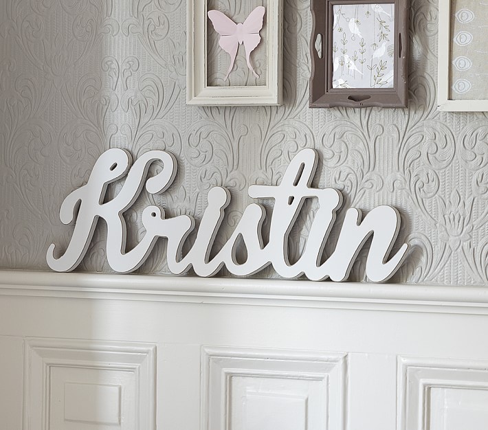Personalized Cursive Name Sign | Pottery Barn Kids