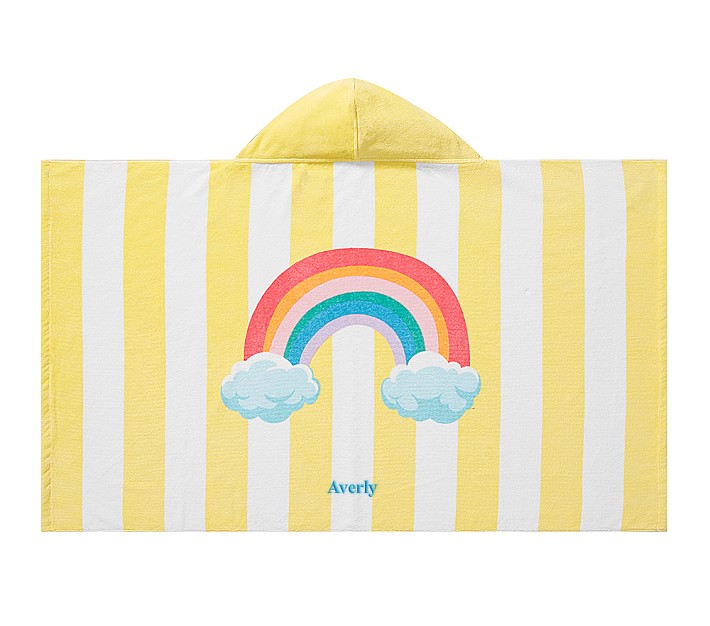 Rainbow Stripe Hooded Beach Towel | Pottery Barn Kids