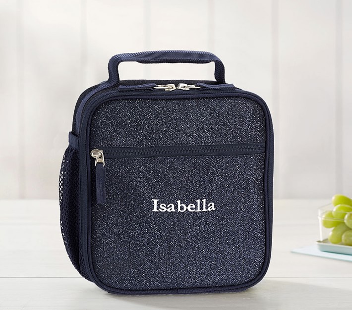 Navy Glitter Kids Lunch Box | Pottery Barn Kids