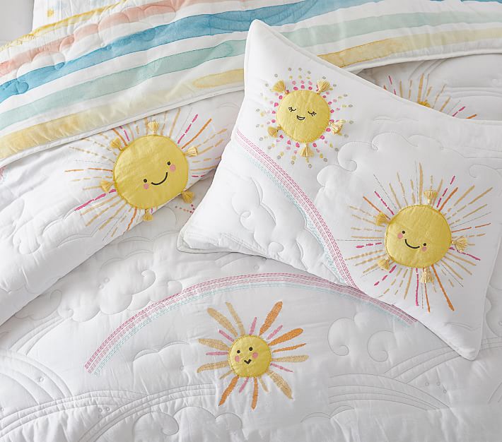 Sunshine Reversible Quilt & Shams | Pottery Barn Kids