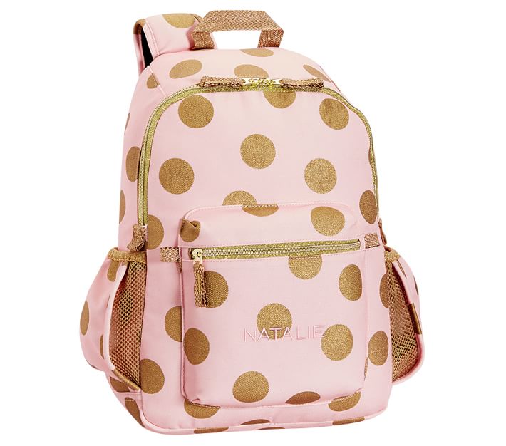 The Emily & Meritt Gold Dots Girls Backpack | Pottery Barn Kids