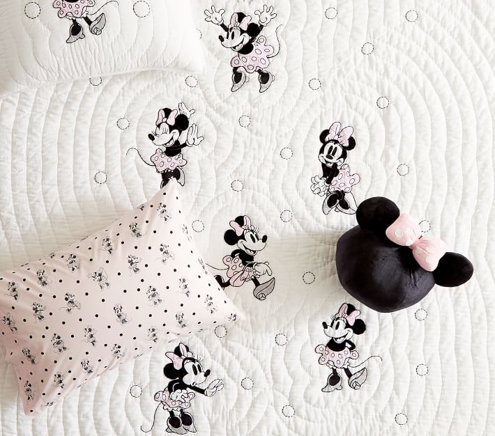 Disney Minnie Mouse Quilt & Shams | Pottery Barn Kids