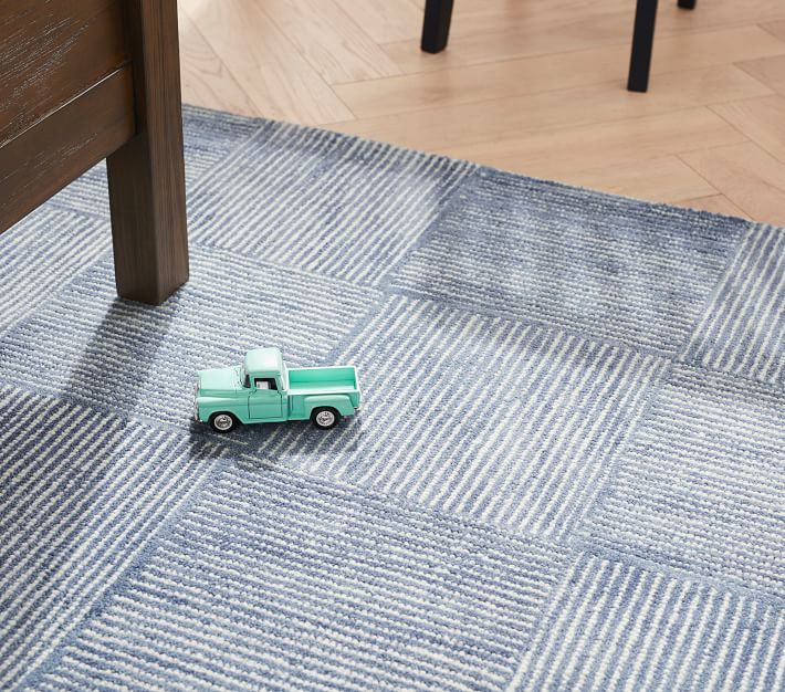Concentric Square Tile Rug | Pottery Barn Kids