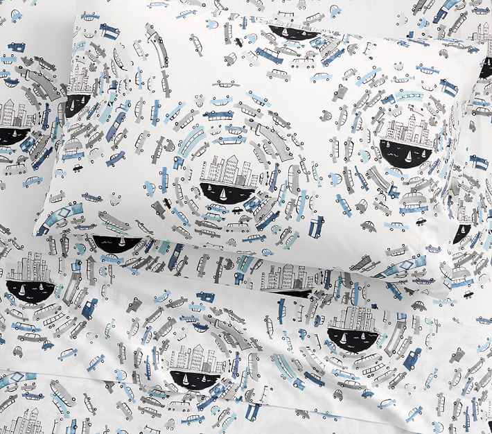 Aidan Transportation Kids' Sheet Set | Pottery Barn Kids