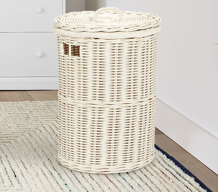 White Sabrina Basket Collection | Kids Storage | Pottery Barn Kids