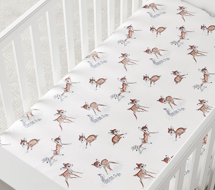 Disney Bambi Organic Crib Fitted Sheet | Pottery Barn Kids