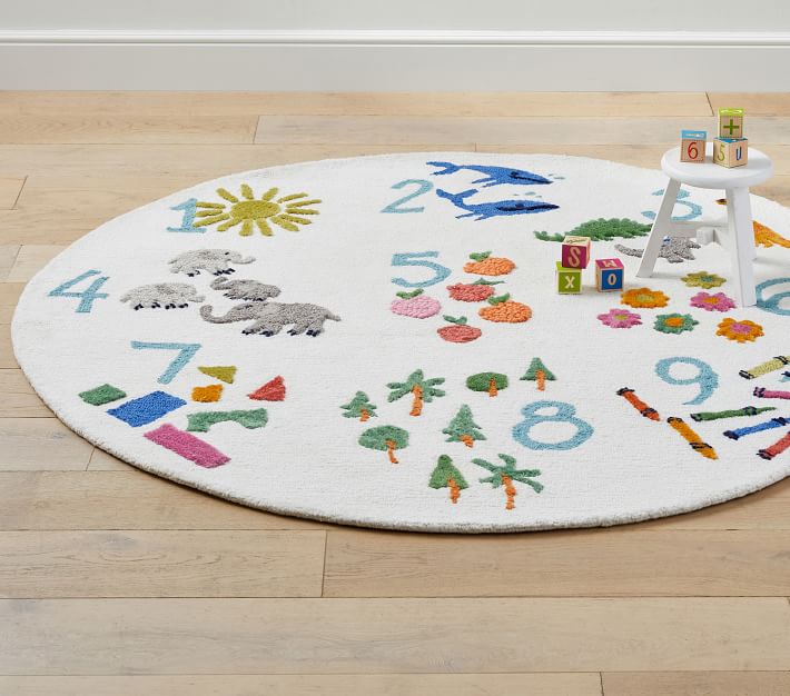 3-D Activity Count By Numbers Play Rug | Pottery Barn Kids