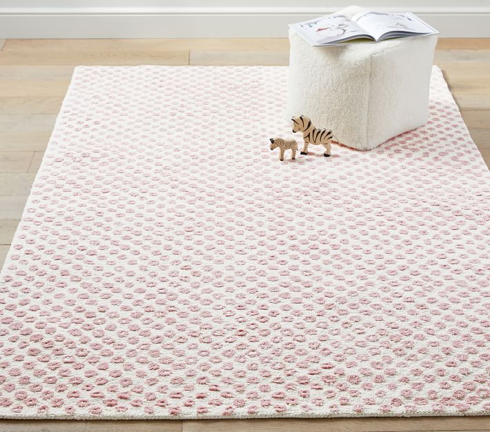 Performance Textured Dot Rug | Pottery Barn Kids