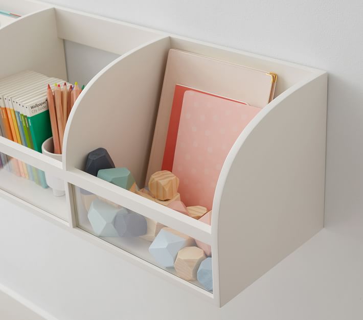 Wood & Acrylic Cubby Shelf | Pottery Barn Kids