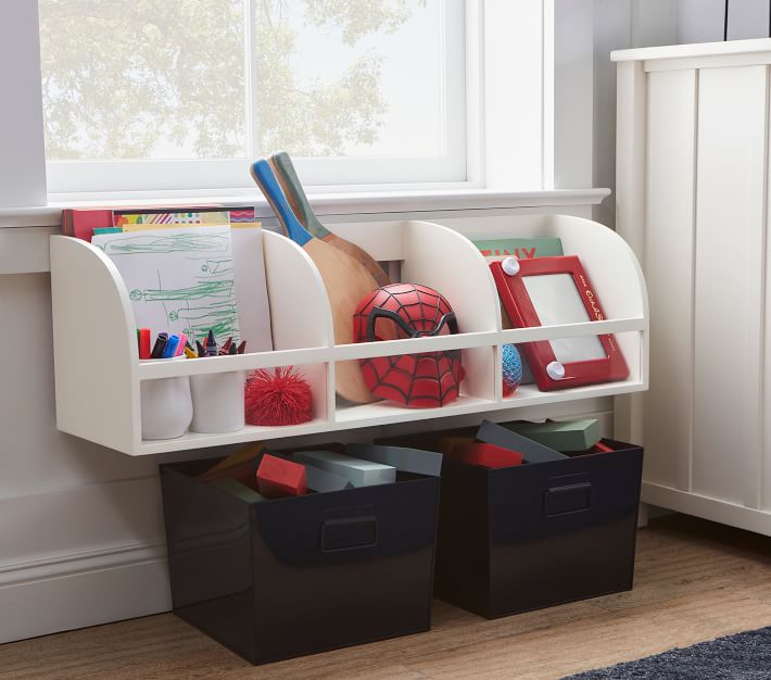 Wood & Acrylic Cubby Shelf | Pottery Barn Kids