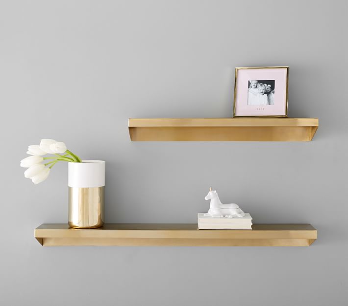 Floating Bent Metal Shelf | Pottery Barn Kids