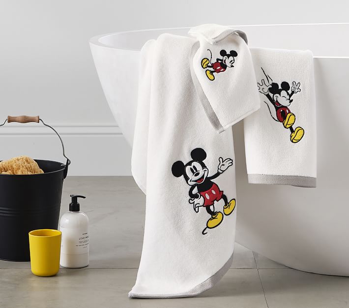 Disney Mickey Mouse Bath Set - Towels, Shower Curtain, Bath Mat ...