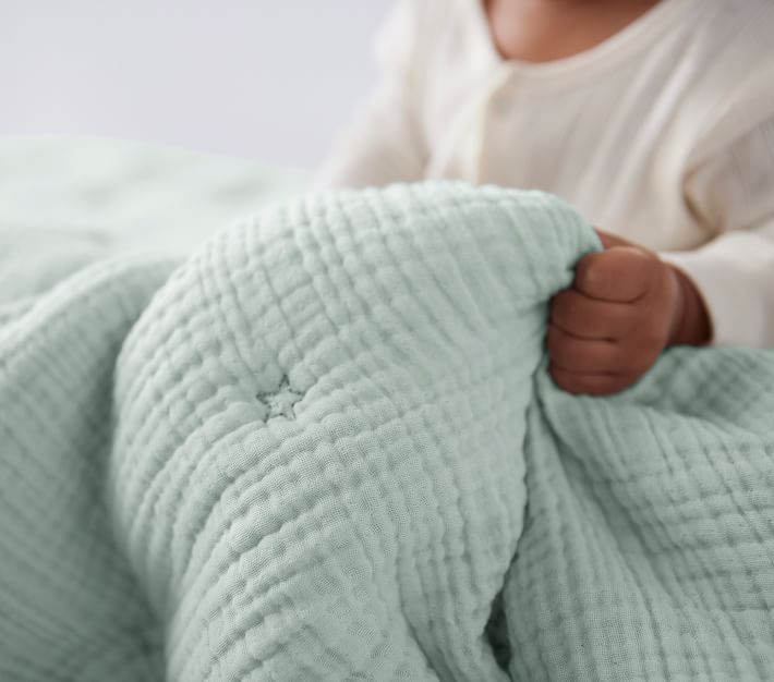 Cuddle Me Muslin Baby Quilt | Pottery Barn Kids