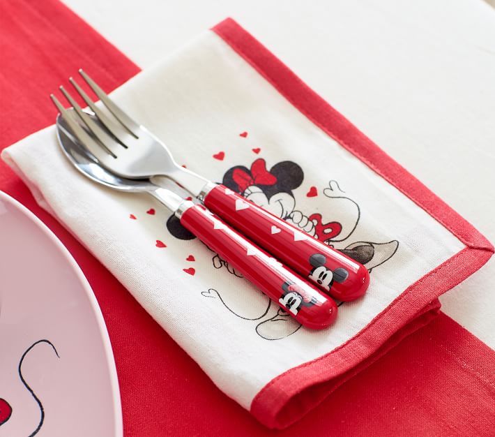 Disney Mickey Mouse Valentines Utensils | Pottery Barn Kids
