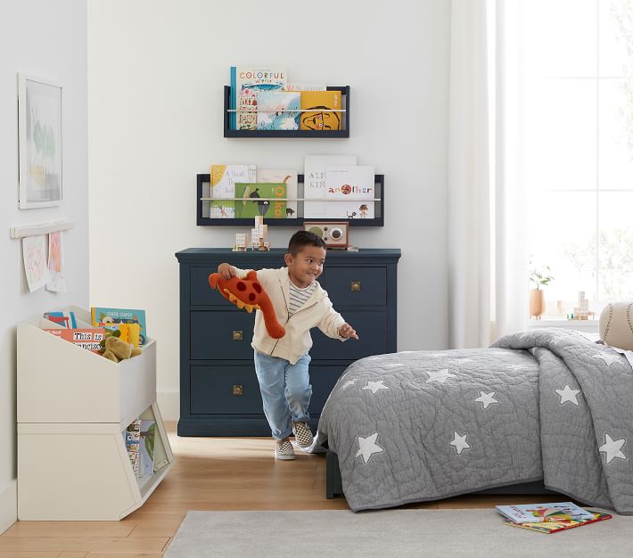 Double Market Bin with Divider | Pottery Barn Kids