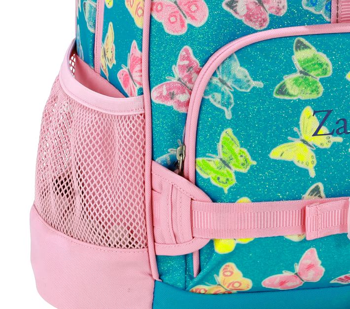 Mackenzie Rainbow Butterfly Glitter Backpacks | Pottery Barn Kids