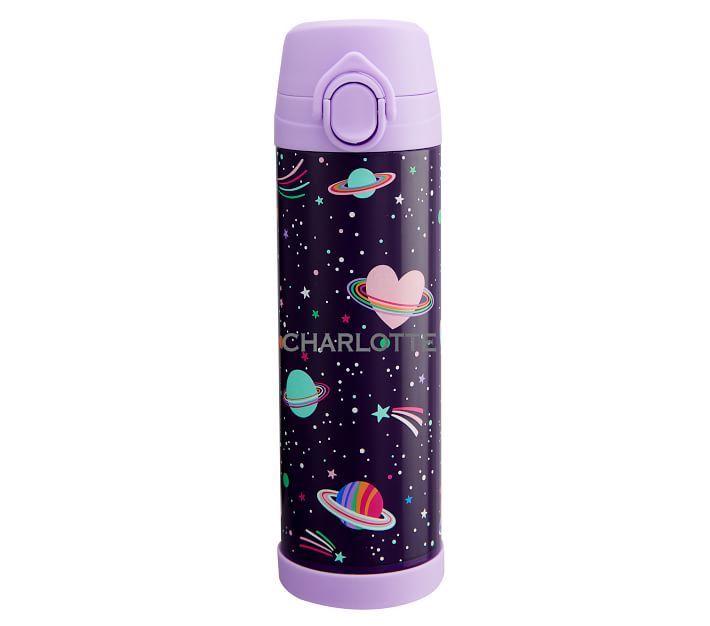 Mackenzie Rainbow Heart Galaxy Glow-in-the-Dark Water Bottles | Pottery ...