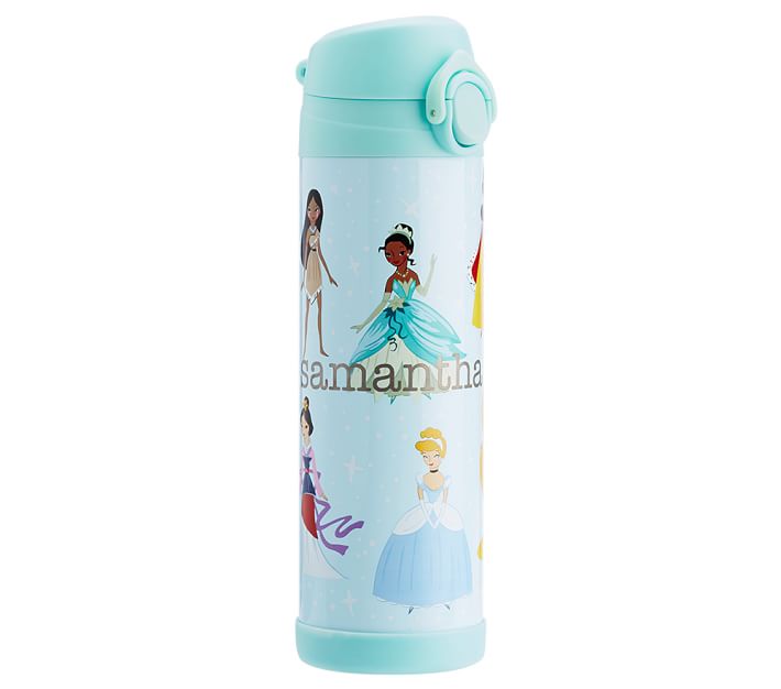 Mackenzie Aqua Disney Princess Kids Water Bottles & Thermos | Pottery ...