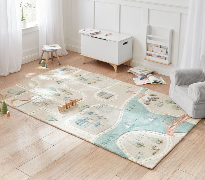 3-D Activity Town Play Rug | Pottery Barn Kids