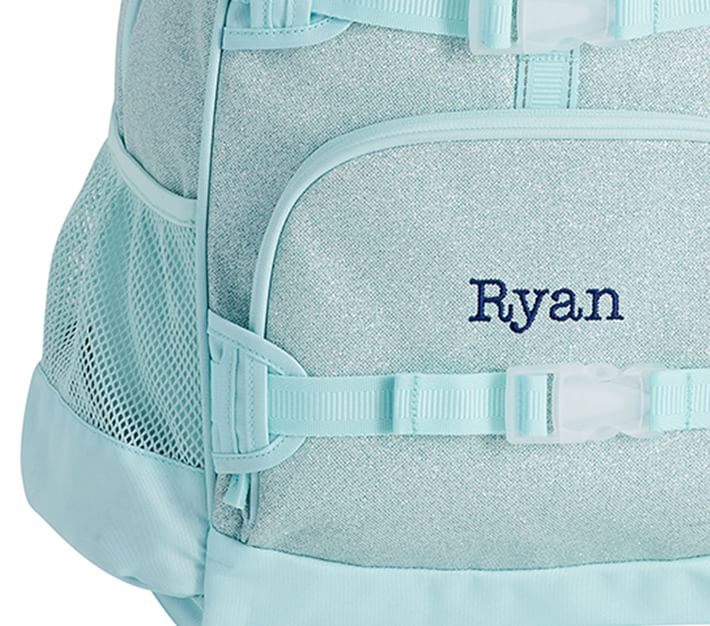 Aqua Sparkle Glitter Kids Backpacks | Pottery Barn Kids