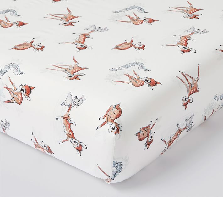 Disney Bambi Organic Crib Fitted Sheet | Pottery Barn Kids