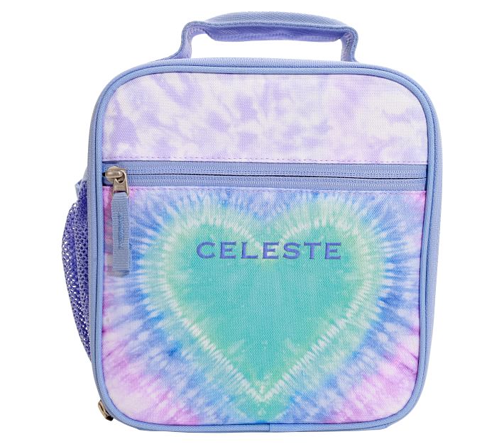 Mackenzie Lavender Heart Tie-Dye Lunch Boxes | Pottery Barn Kids