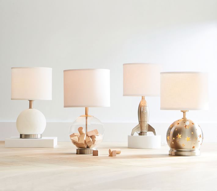 Rocketship Table Kids Lamp | Pottery Barn Kids
