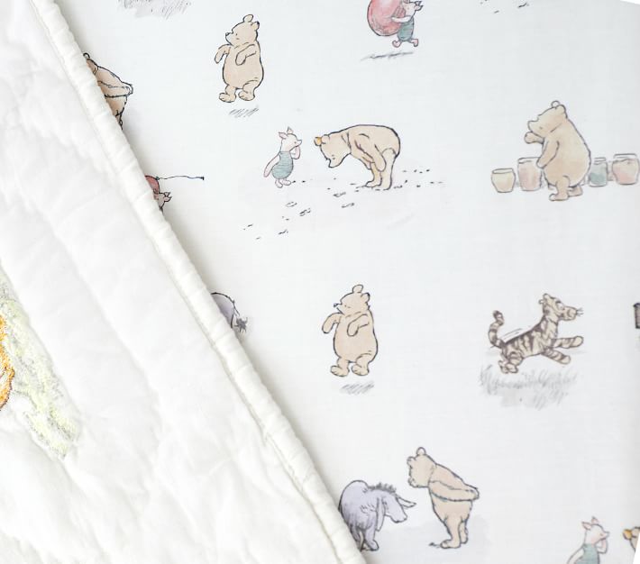 Disney Winnie the Pooh Organic Crib Fitted Sheet | Pottery Barn Kids