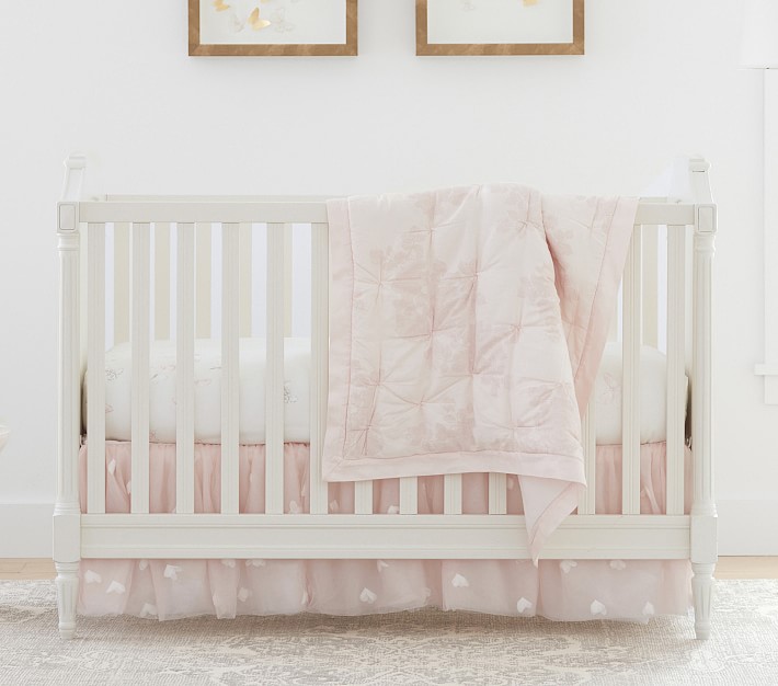 Monique Lhuillier Ethereal Lace Toddler Comforter | Pottery Barn Kids