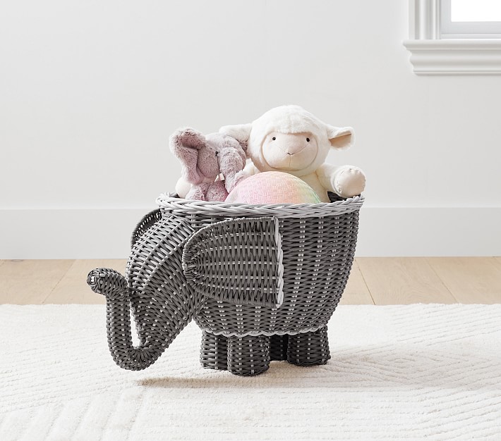 Elephant Shaped Storage Basket | Pottery Barn Kids