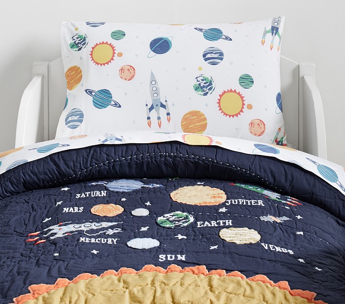 Solar System Toddler Bedding | Pottery Barn Kids