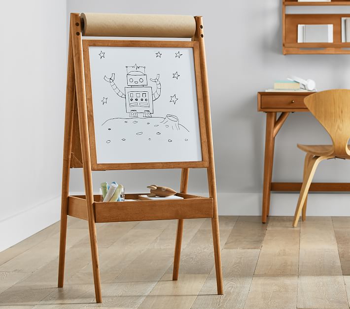 west elm x pbk Mid-Century Art Easel | Pottery Barn Kids